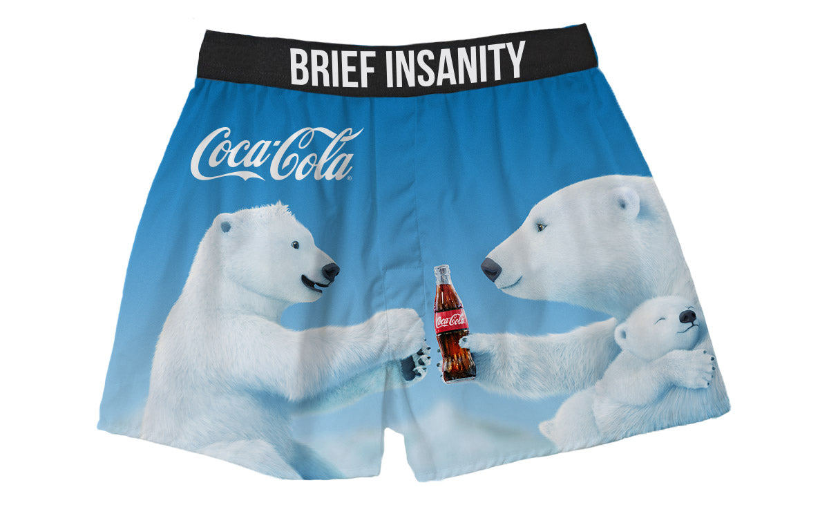 Coca Cola Polar Bear Boxer Shorts | Brief Insanity | Brief Insanity