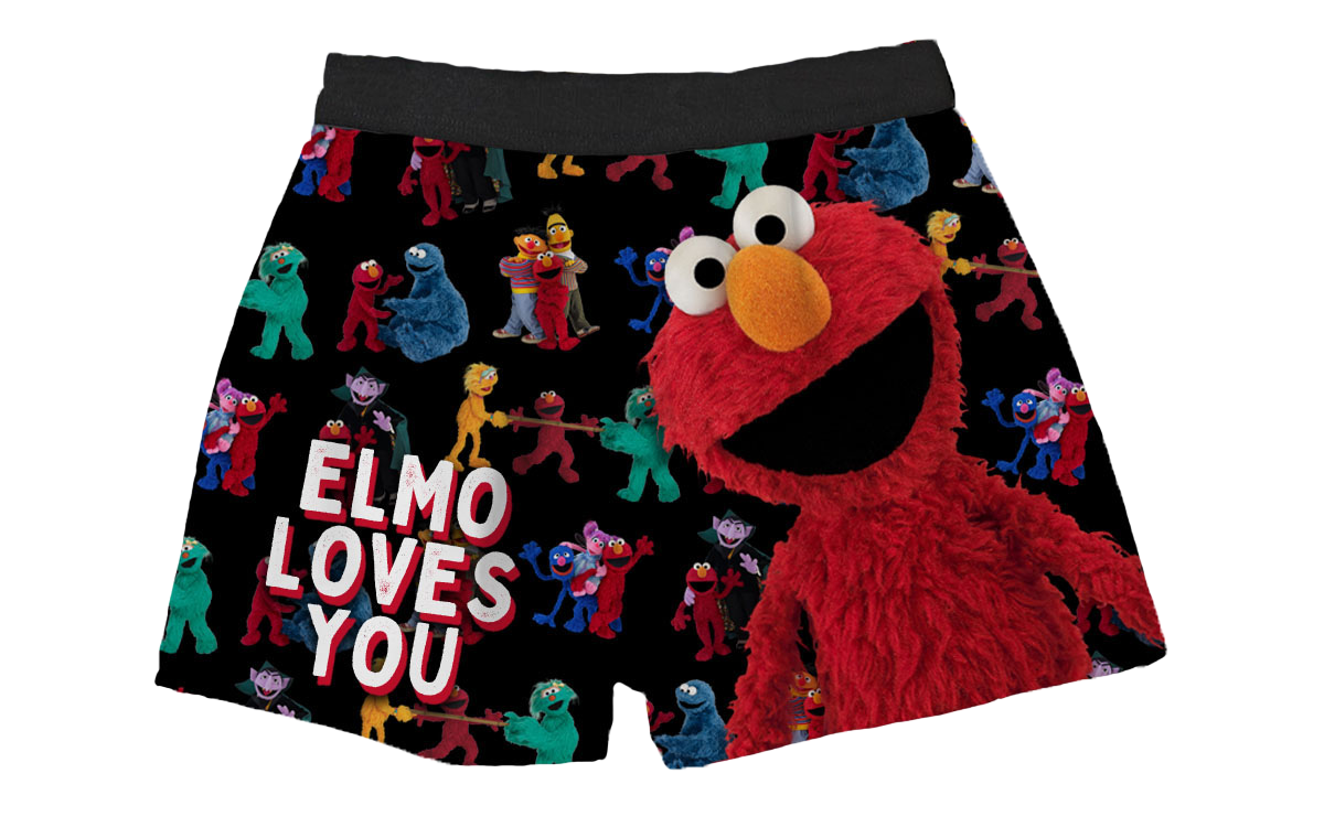 Sesame Street Elmo Boxer Shorts | Brief Insanity | Brief Insanity