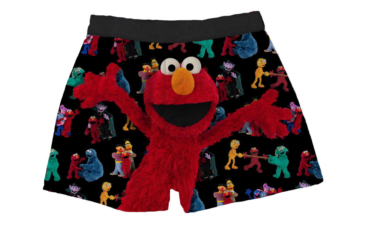 Sesame Street Elmo Boxer Shorts | Brief Insanity | Brief Insanity